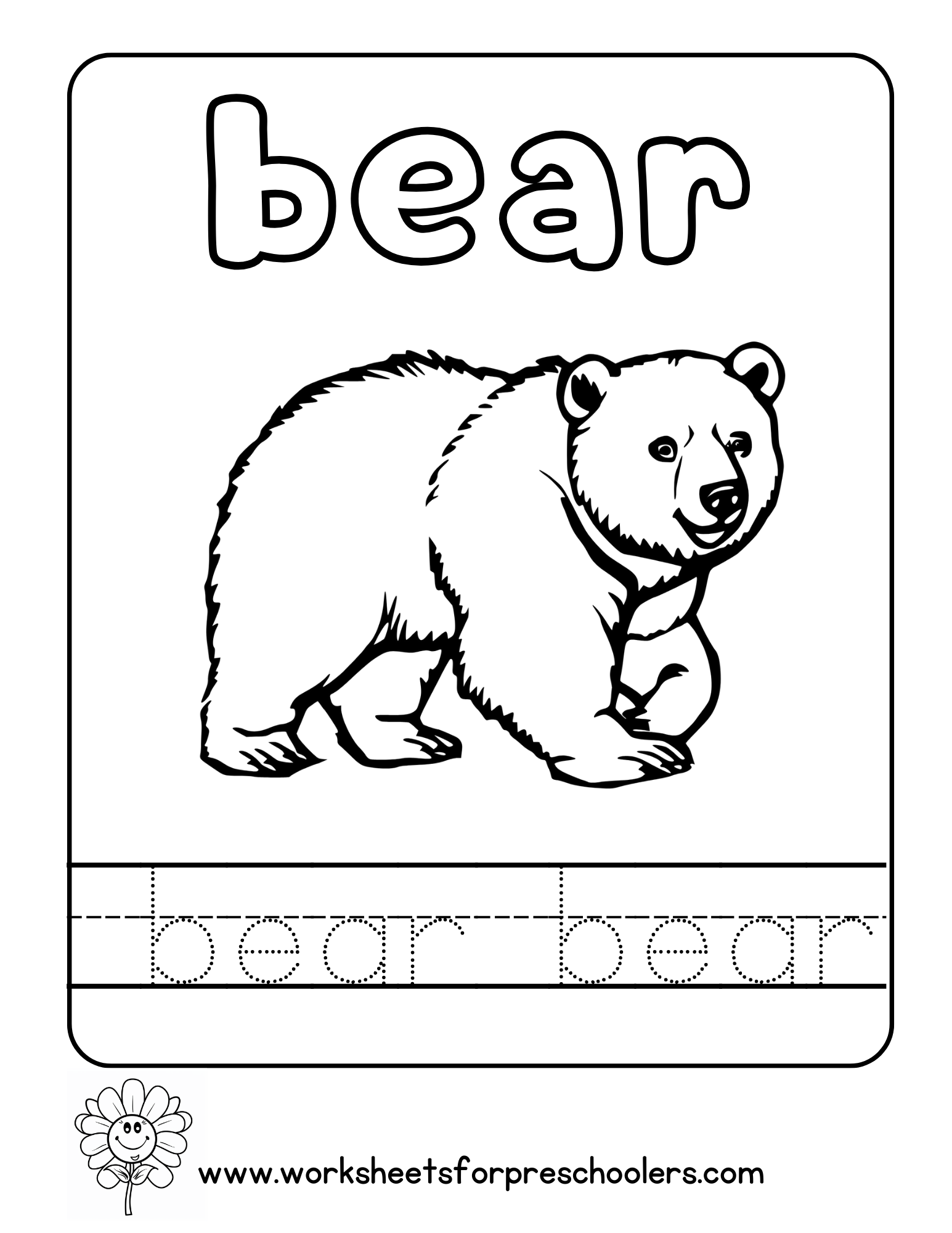 Free Alphabet Word Tracing Worksheets for Preschool and Kindergarten