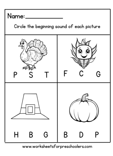 Thanksgiving Theme Activities Preschool