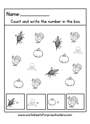 Thanksgiving Theme Activities Preschool